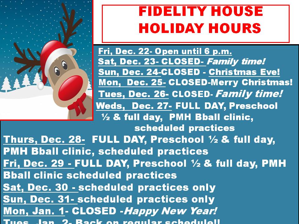 Fidelity House: Department Information